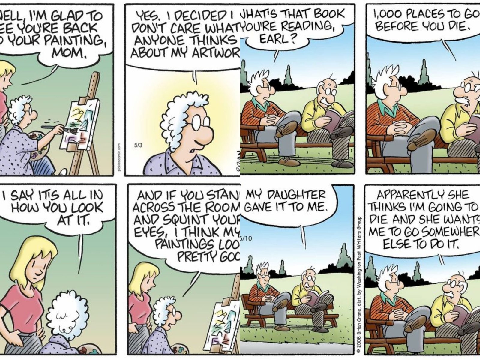 Do not miss the Best Collection of the Pickles comic strips Brain Crane ...