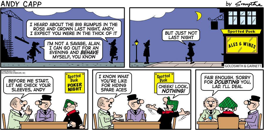 Lets enjoy our Sunday with Andy Capp Comics - Funny Comics